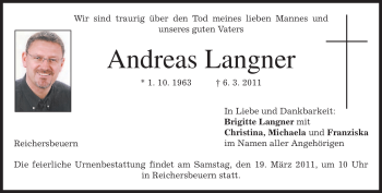 Traueranzeigen von Andreas Langner | trauer.merkur.de