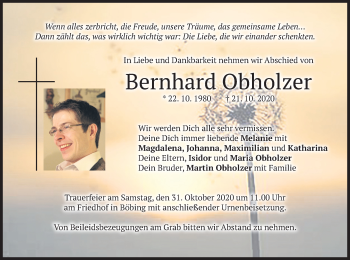 Gedenkkerzen von Bernhard Obholzer | trauer.merkur.de