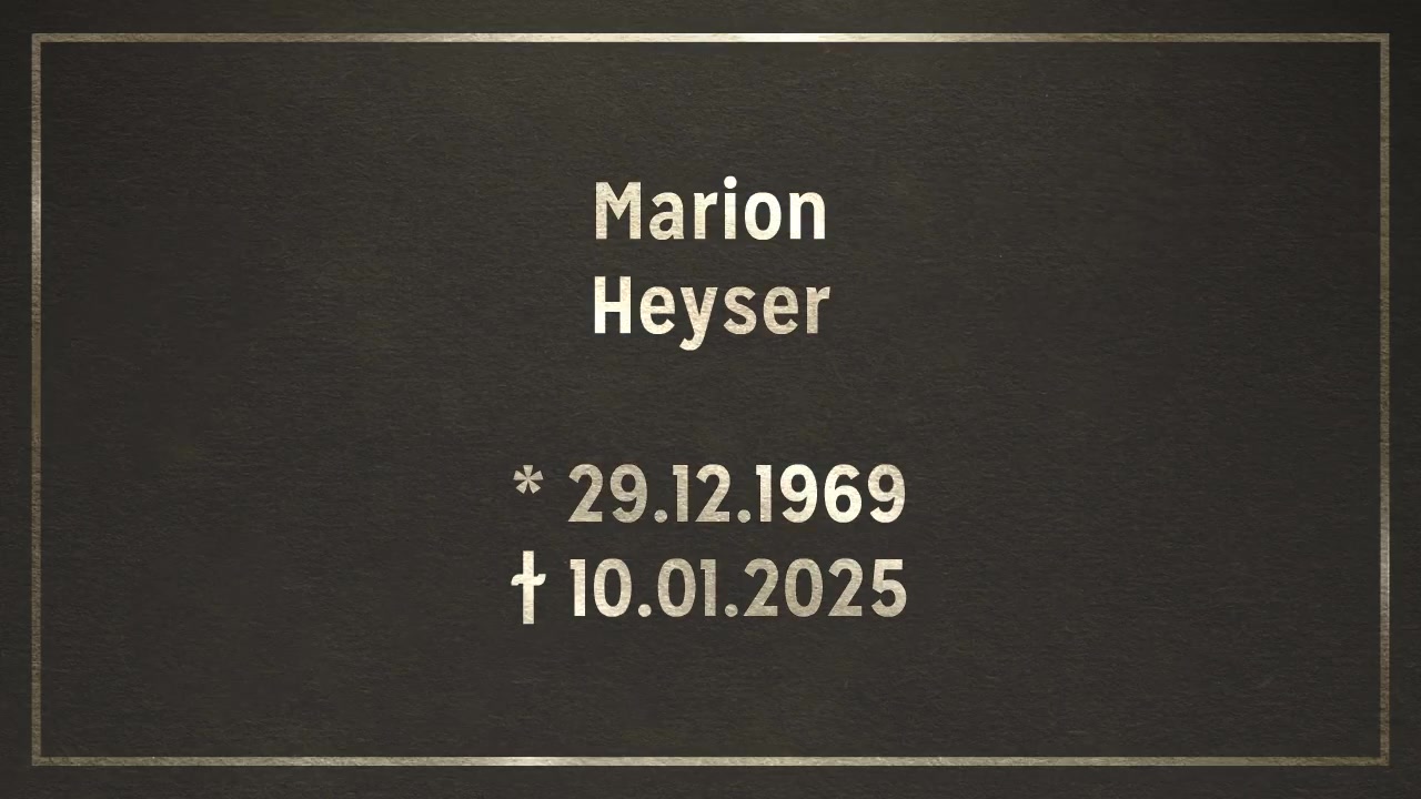 Videoanzeige von Marion Heyser | trauer.merkur.de